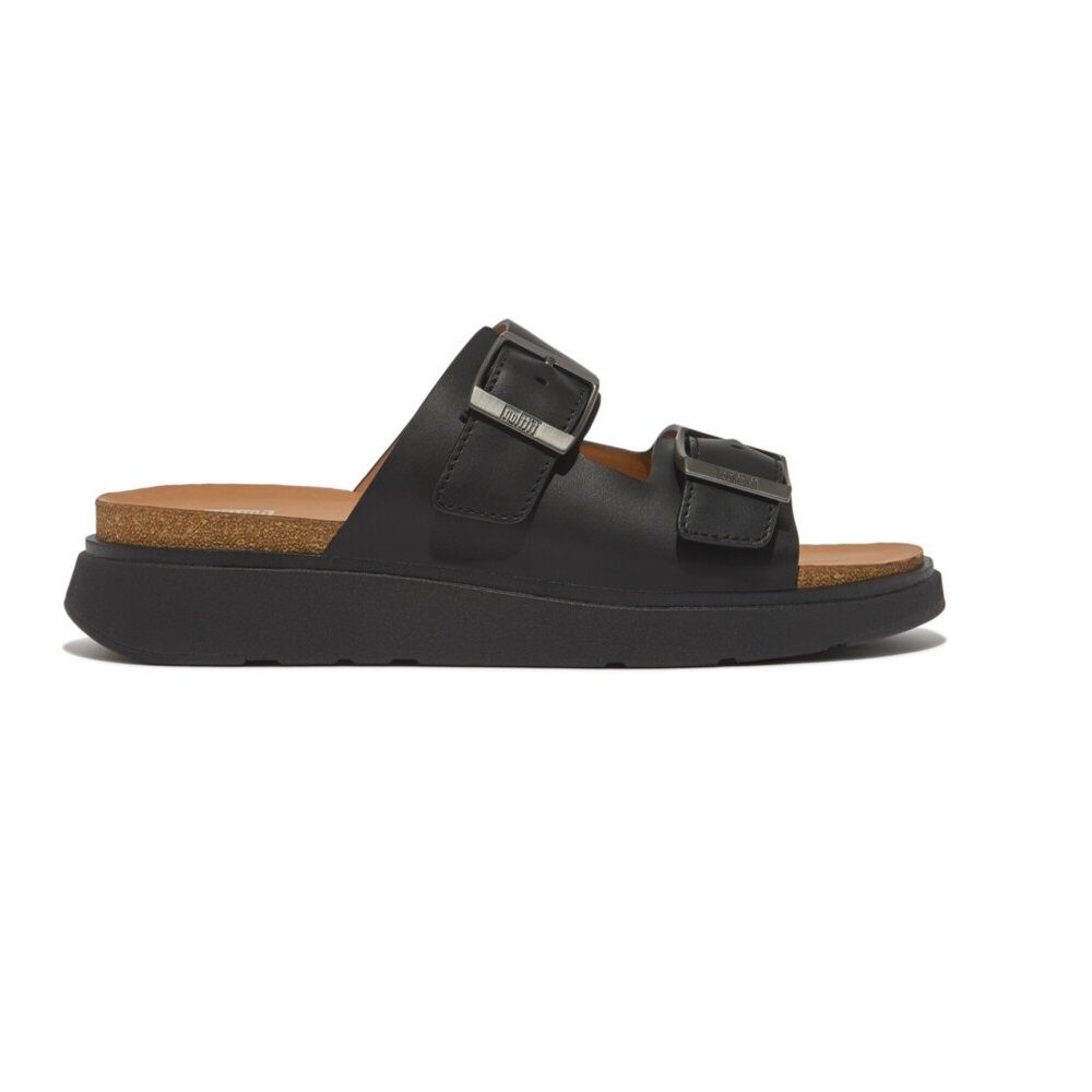 FitFlop Mens Gen-FF Buckle Slides Black | Shop Today. Get it Tomorrow ...