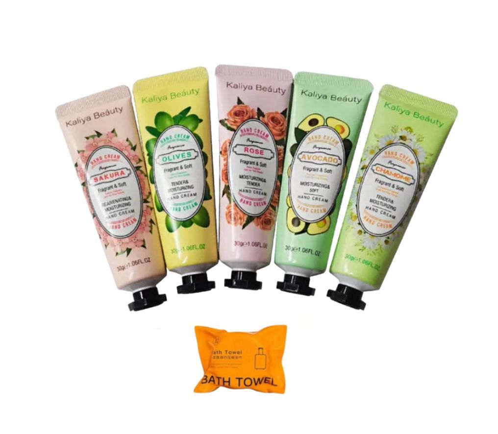KB Colorful Hand Cream Set of 5 X 30g, And Compressed Towel | Shop ...