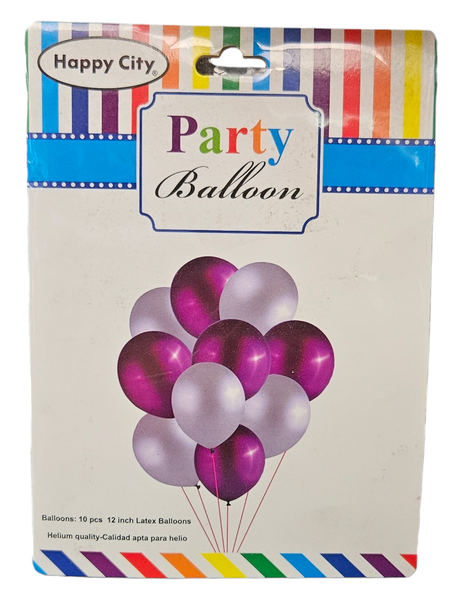 10 Piece Latex helium Party Balloons- Purple | Shop Today. Get it ...