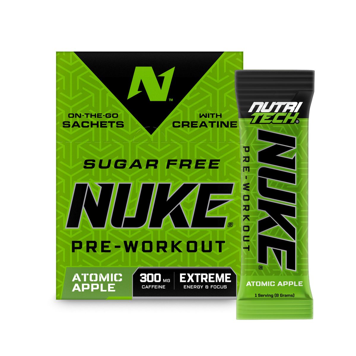 Nutritech Nuke Pre Workout Atomic Apple 8g x 10sachets | Shop Today ...