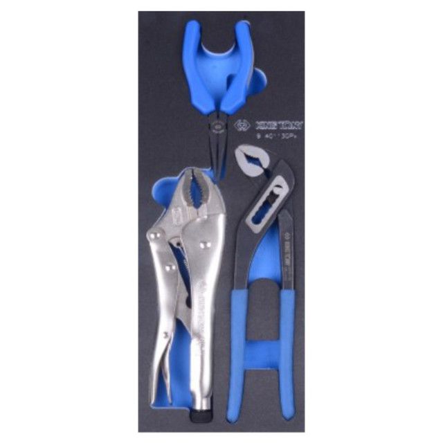 King Tony - Pliers Set W/Pump Vice Grip L/Nose Eva Foam | Shop Today ...