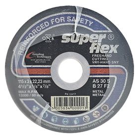 Superflex Industrial Cutting Disc For Steel Type 41- 115X3mm - 10 Pack ...