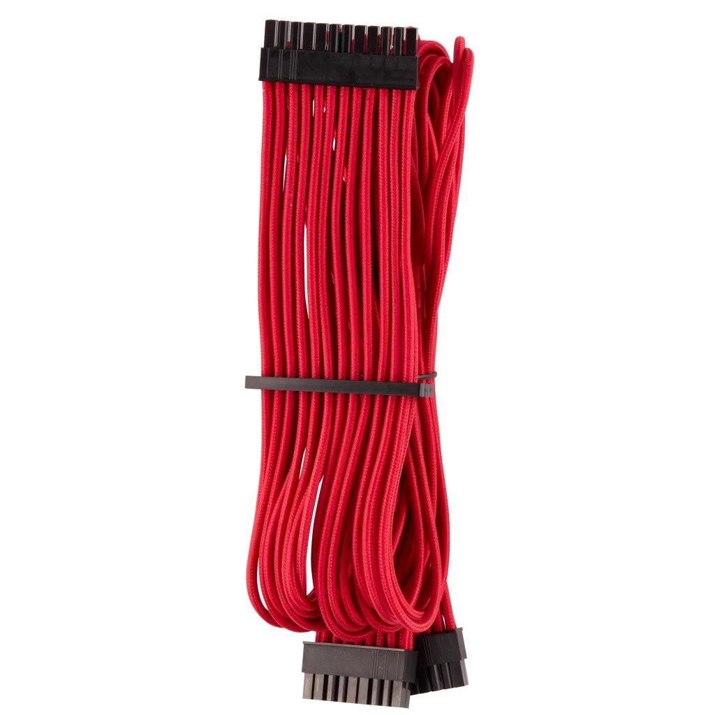 Corsair Individually Sleeved ATX 24-Pin Cable Type 4 Gen 4 - Red | Shop ...