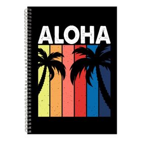 Colours A4 Notebook Spiral and Lined Surfing Graphic Notepad Present ...