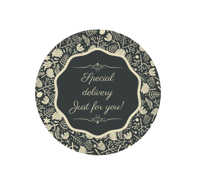 Packaging Stickers - Delivery Just For You - Pack of 100 Stickers ...