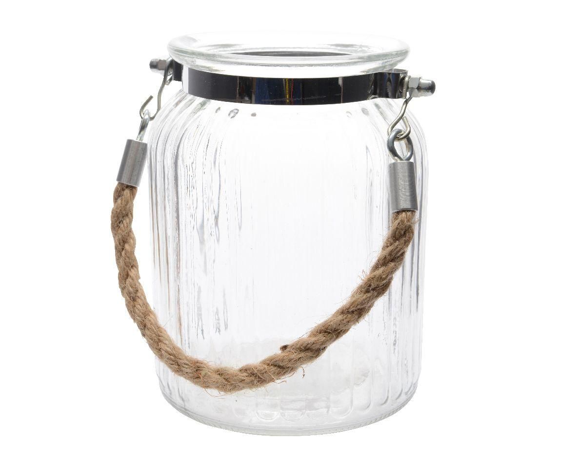 Athena Glass Vase with Rope Handle - Set of 2 | Shop Today. Get it ...