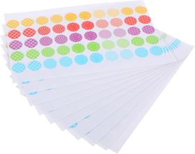 10Sheets Self Adhesive Paper Hole Reinforcement Stickers Labels for ...