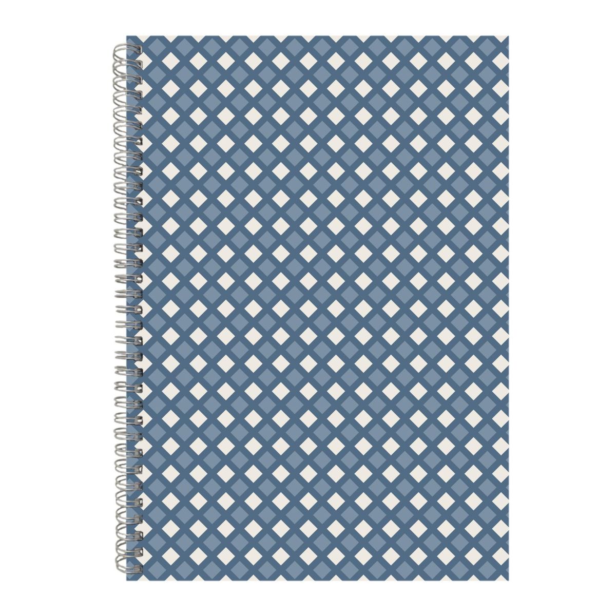 Pattern35 A4 Notebook Spiral and Lined Red and Blue Graphic Notepad ...