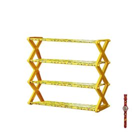 4-Tier Cute Shoe Rack Portable X-Shaped Shoe Storage Rack | Shop Today ...
