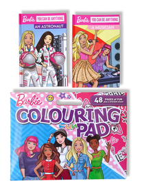 Barbie Reading Book Set With Colouring Fun Pad | Shop Today. Get it ...