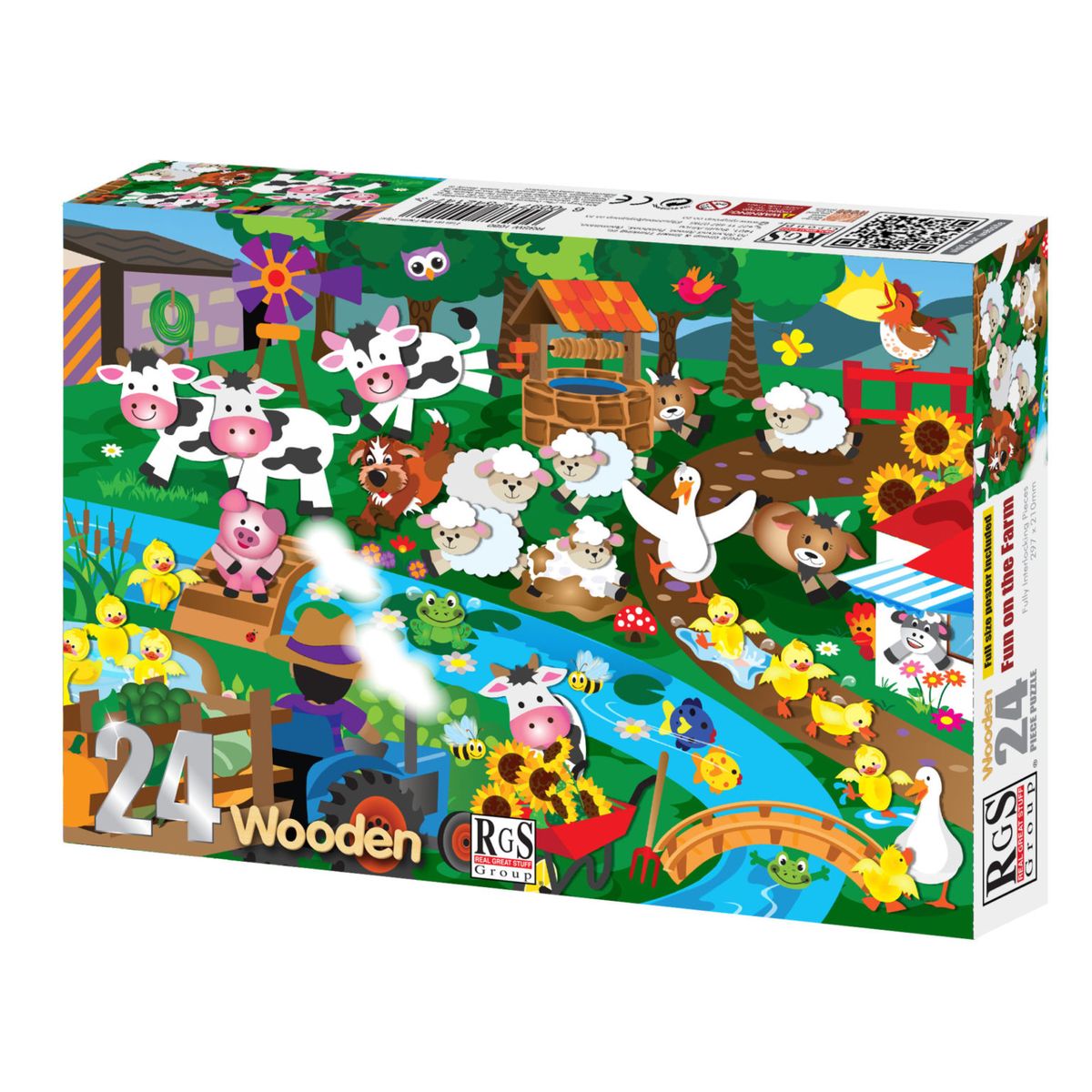 RGS Group Fun on the Farm 24 Piece Wooden Puzzle | Shop Today. Get it ...