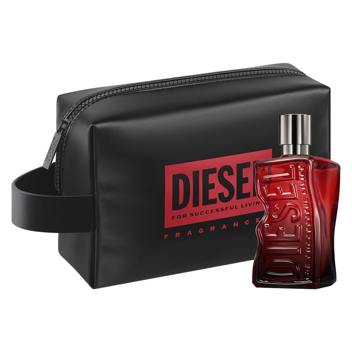 Diesel D Red Parfum100ml + Diesel Signature Pouch | Shop Today. Get it Tomorrow! | takealot.com