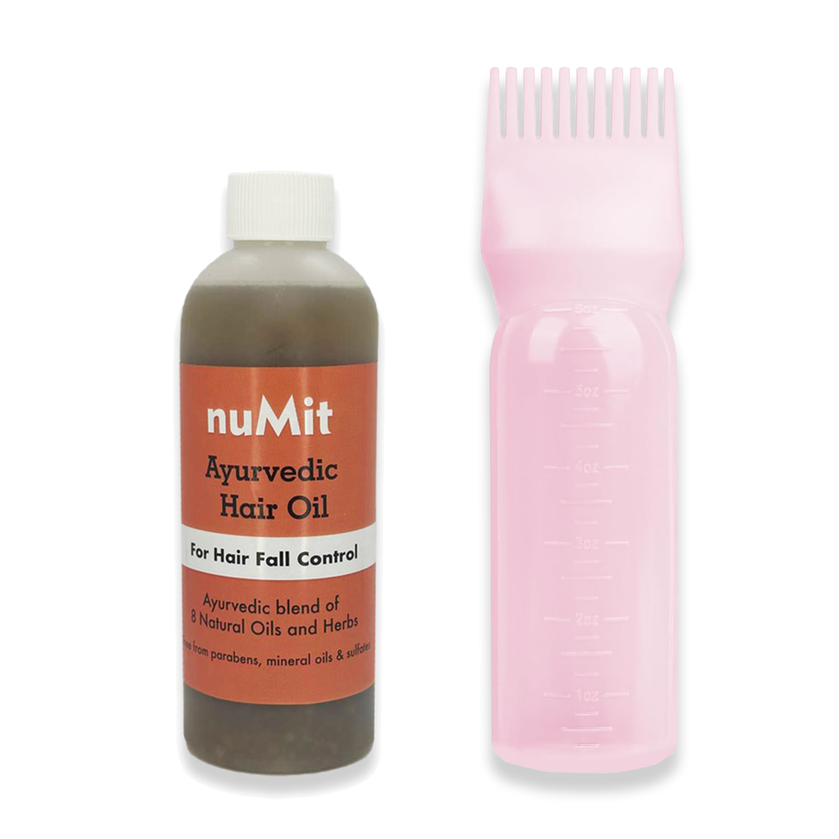 nuMit Ayurvedic Hair Loss Oil & Oil Applicator -Strong Hair & Scalp ...