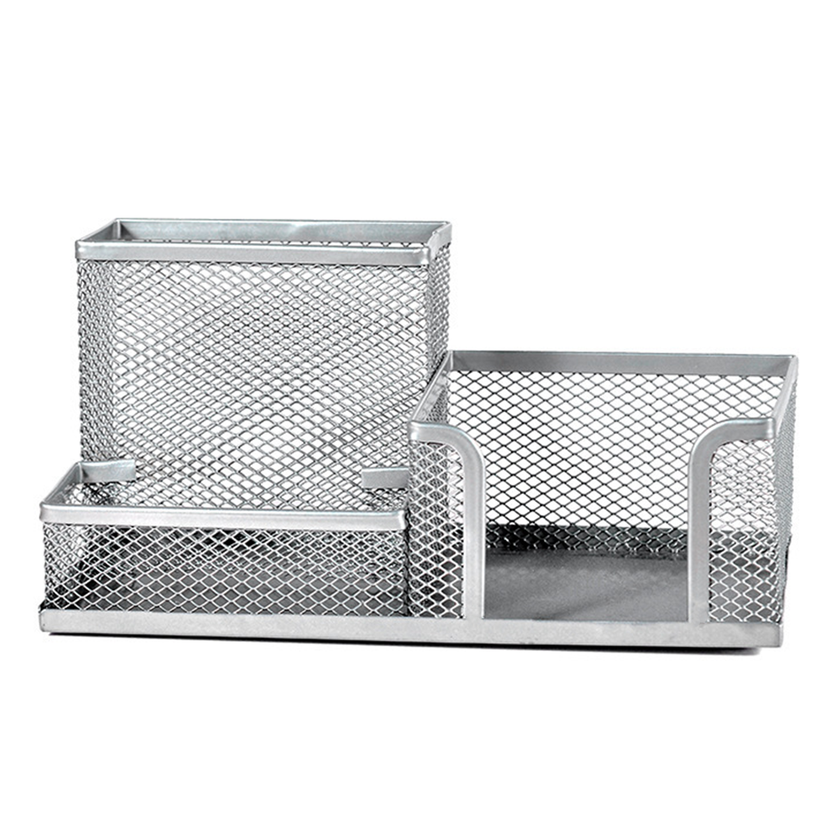 Wire Mesh Metal Pen Holder,Cube Stationery Organizer Desk Office ...