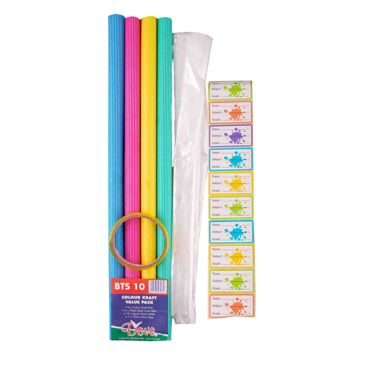 Colour Kraft Book Cover Roll Value Pack - 19 Piece | Shop Today. Get it ...