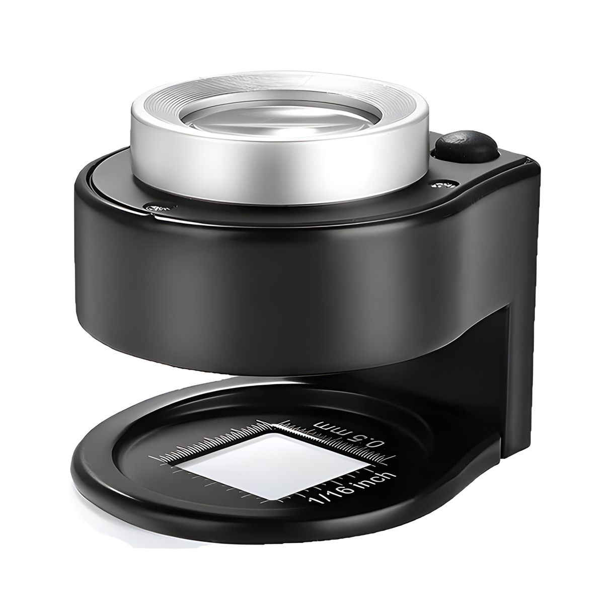 60X Magnifier with 6 Lights Rechargeable Portable Metal Magnifying ...