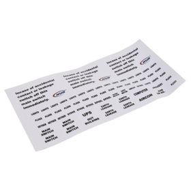 Bulk Pack 10 x Power Distribution Board Accessory Label Sheet | Shop ...
