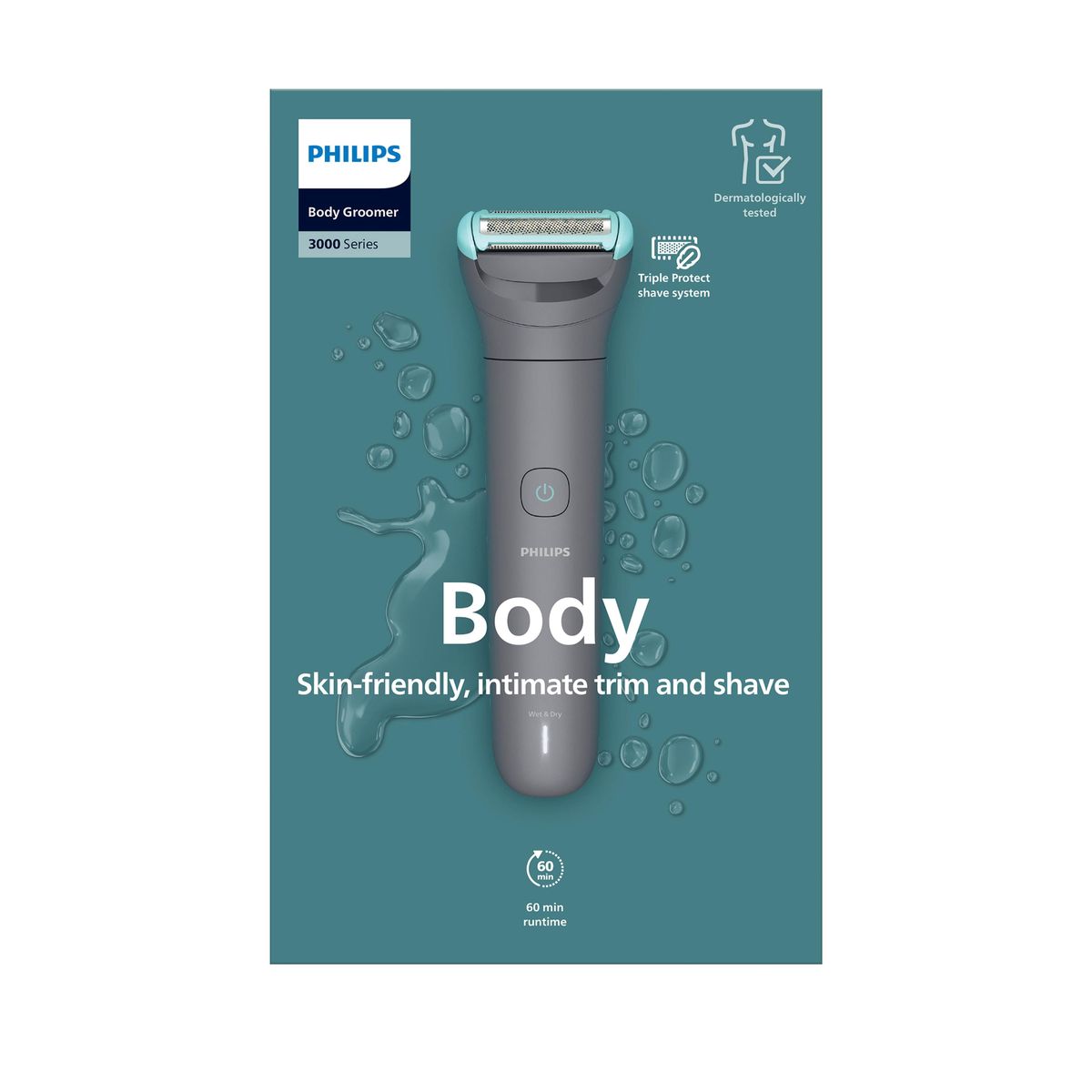 Philips Skin Safe Trim & Shave Waterproof Body Groomer BG3470/15 | Shop ...