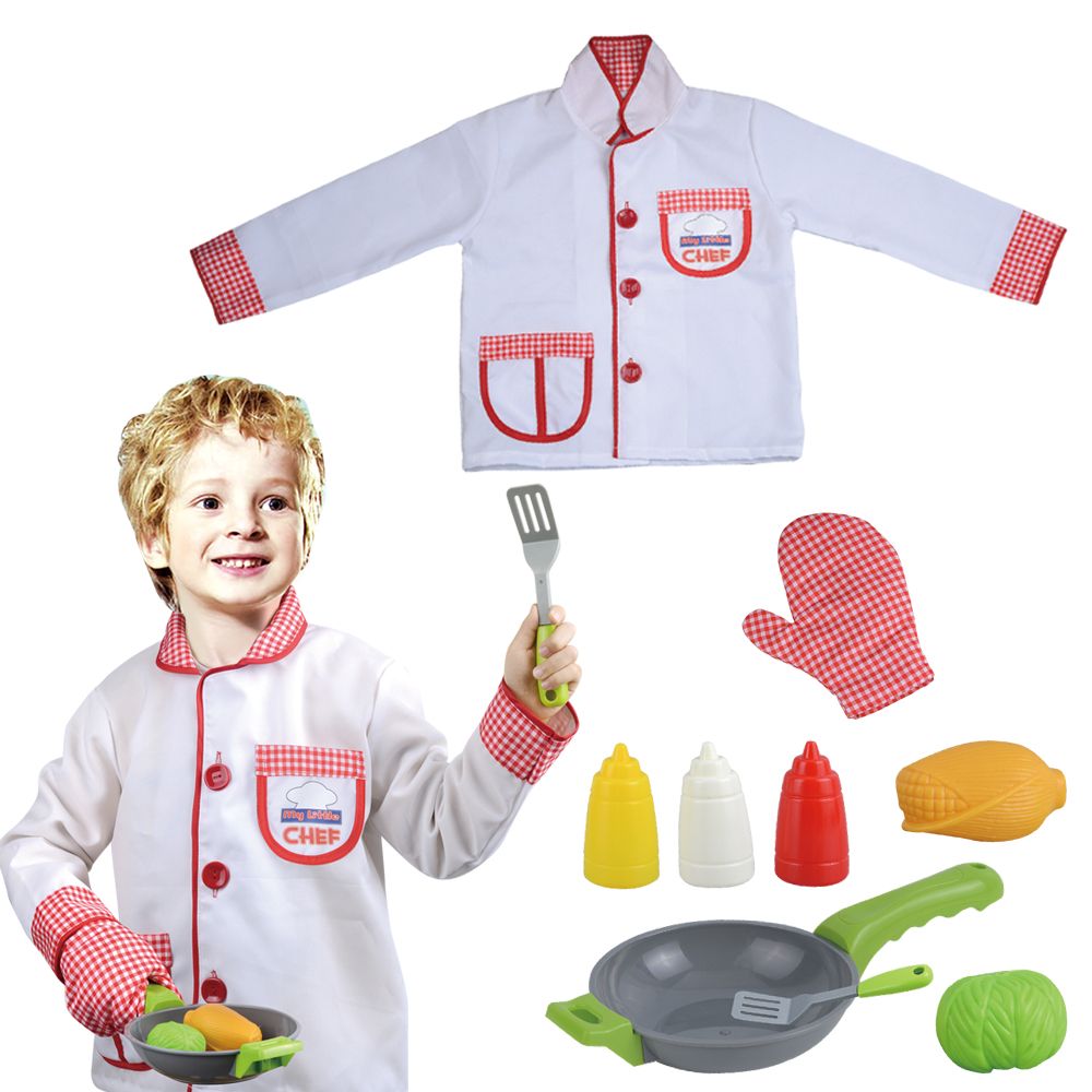 Chef Role Play Costume Set with Pan and Food Deluxe | Shop Today. Get ...