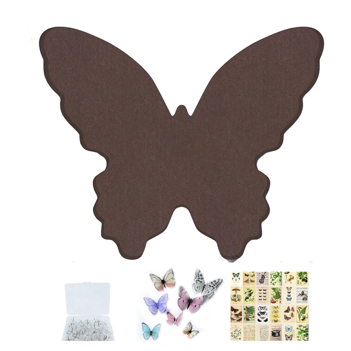 40x48cm Butterfly Felt Bulletin Board Kit with Butterfly Wall Decor ...