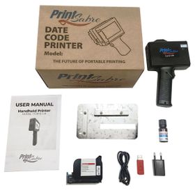 PrintSabre Curve i-08 - Handheld Date Code Printer + 1 Black Cartridge ...