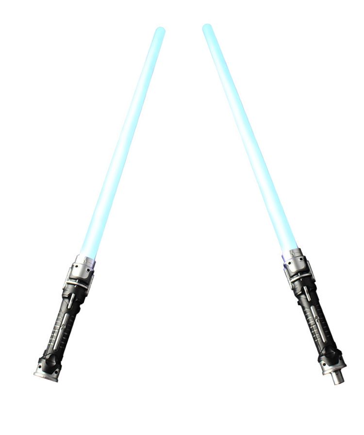 Detatchable Double LED Laser Sword Light Saber For Pretend Play Dueling ...