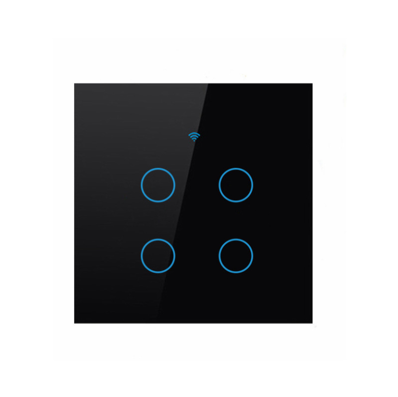 Smart Touch Switch 4 Gang WIFI Black | Shop Today. Get it Tomorrow ...