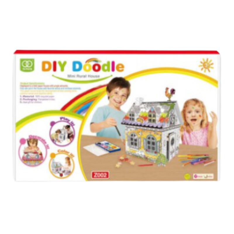 DIY House Create Home Jingle House Doodle by Children Painting Draw ...