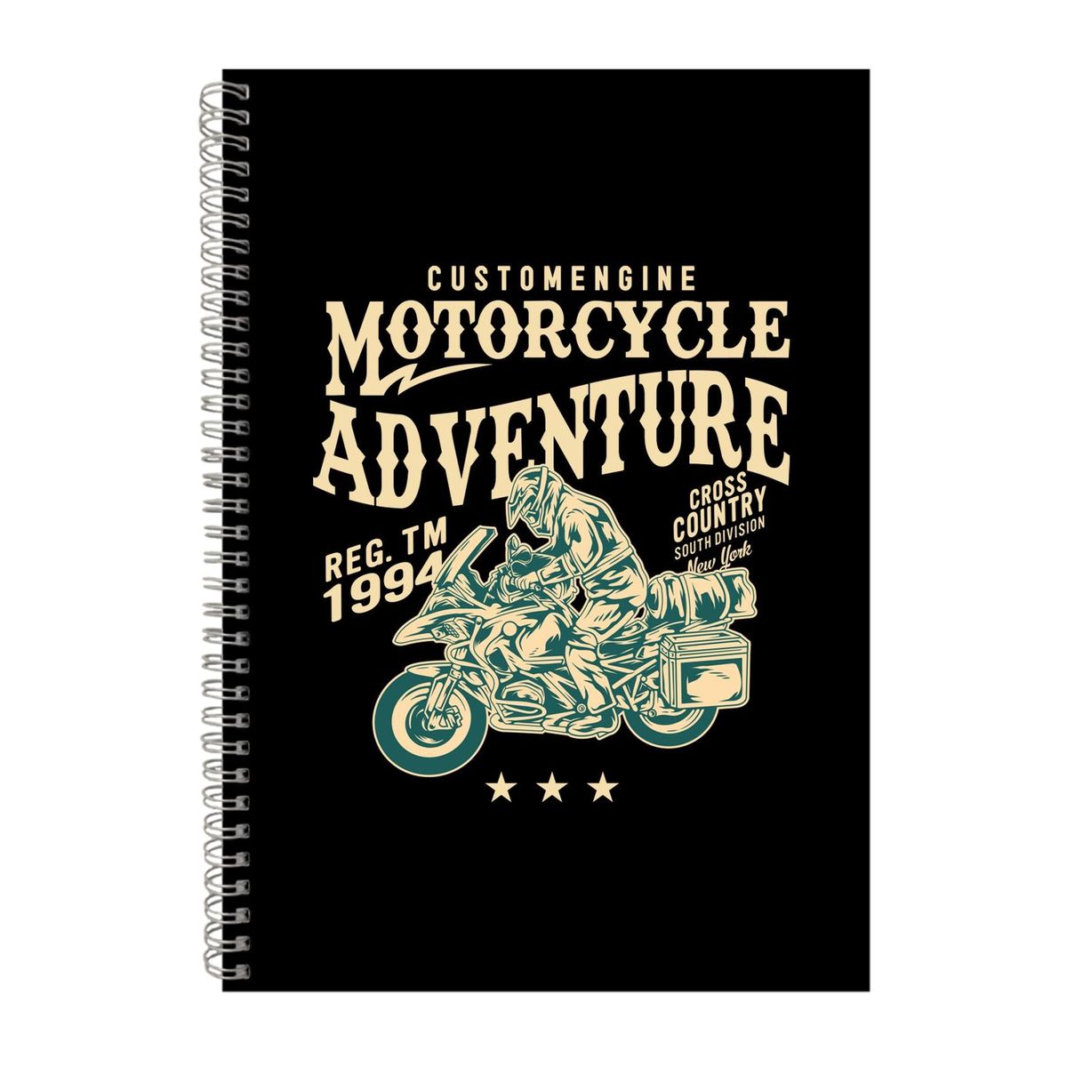 Motorcycle Adventure Notebook Biker Gift Idea A4 Notepad 132 | Shop ...
