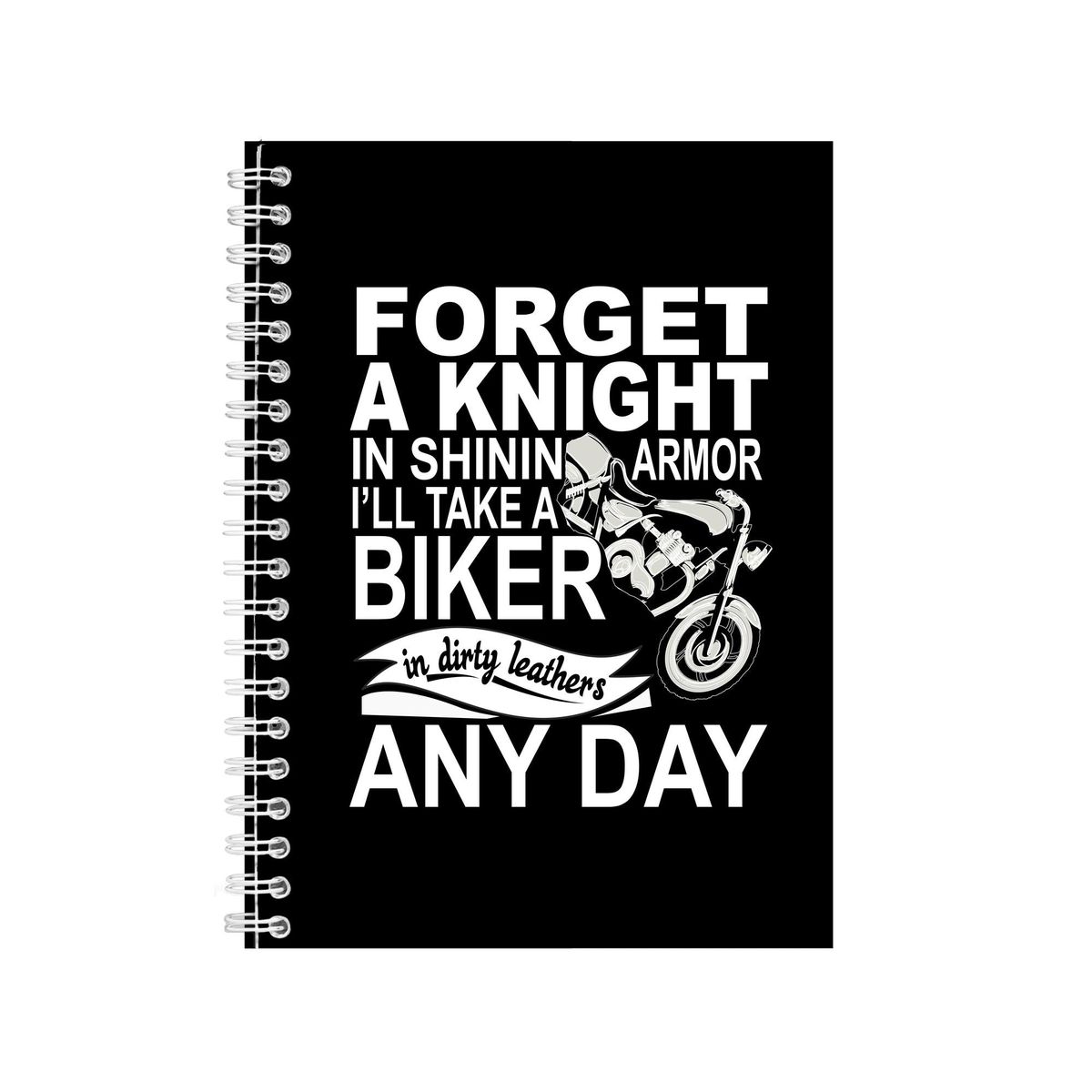 Forget A Knight Notebook Biker Gift Idea A5 Notepad 145 | Shop Today ...
