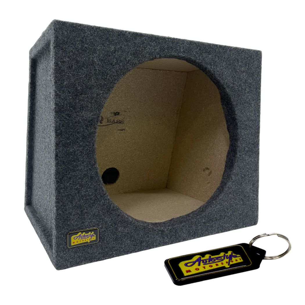 12" Single Subwoofer Enclosure with Wiring Connection Port & Gel Key ...
