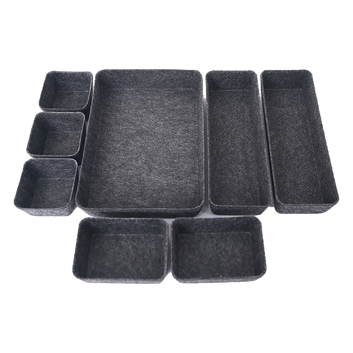 Desk drawer Office Desk Organiser multifunctional felt desk storage box ...