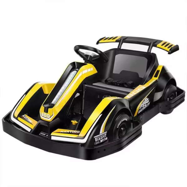 Electronic Kids Ride On Toy Car - Racing Battery Operated Go Kart ...
