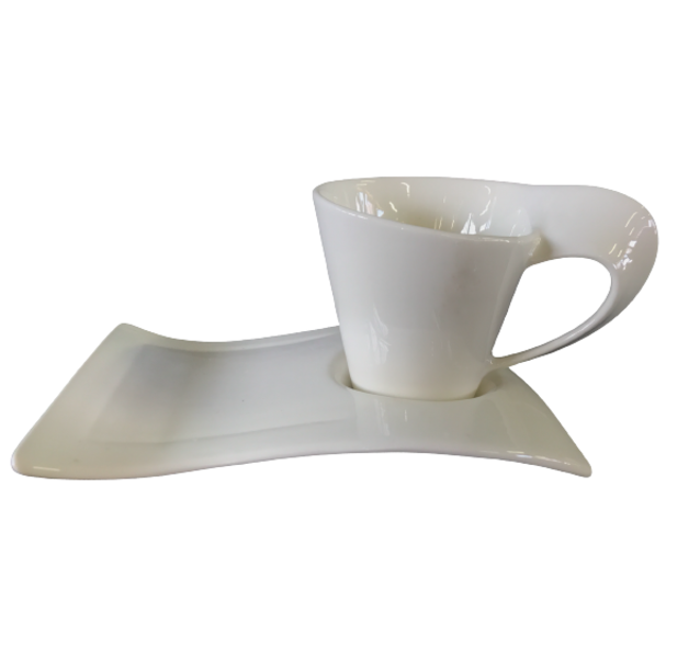 Cup & Wave Saucer 12 Piece Set 250ml Porcelain 10718 - Kitchen ... Cup & Wave Saucer 12 Piece Set 250ml Porcelain 10718 - Kitchen ...