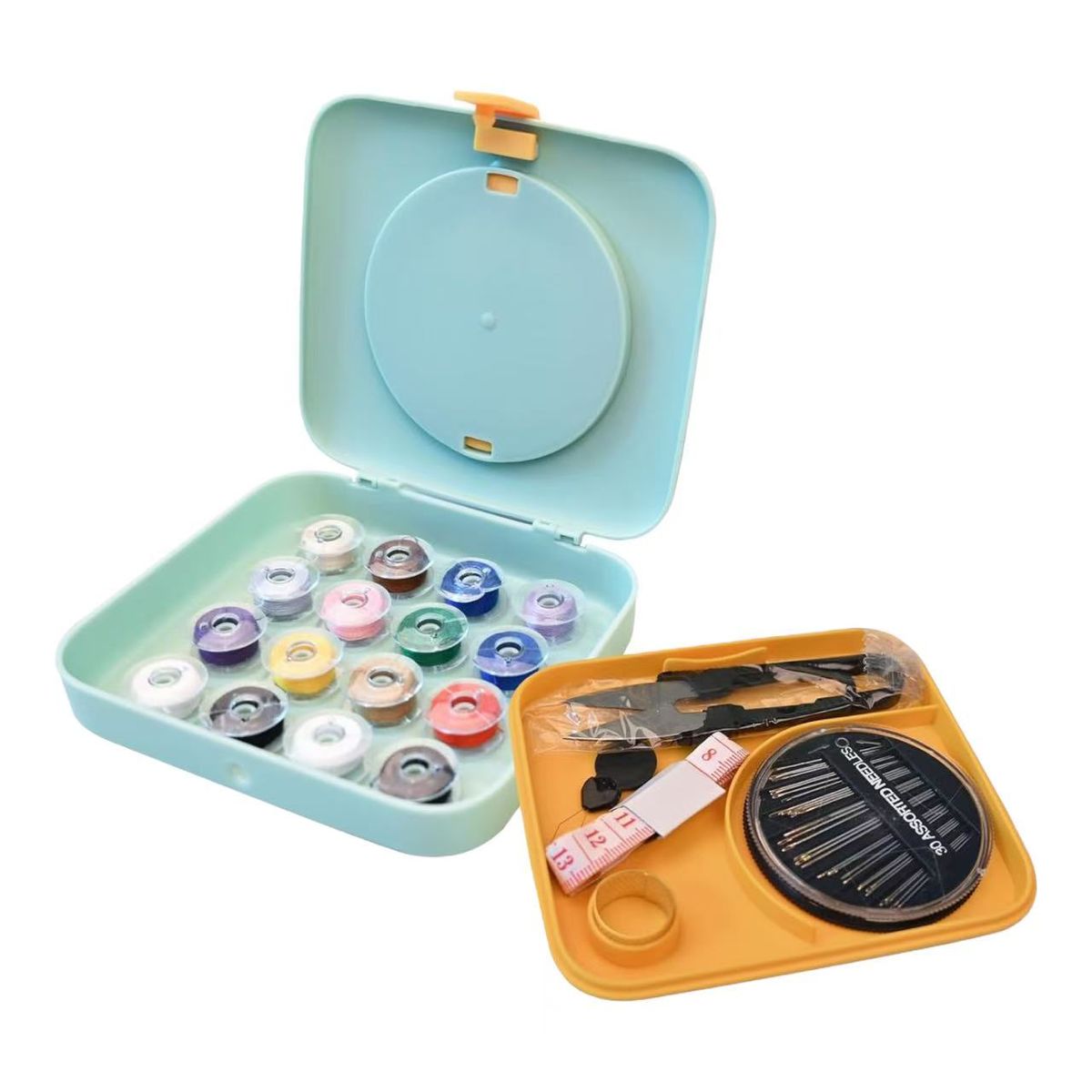 All-in-One Portable Sewing Box with Magnifying Glass, Thread, Needle ...
