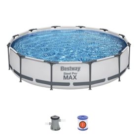 Bestway Steel Pro MAX Above Ground Pool Set 3.66 m x 76 cm- Grey | Shop ...