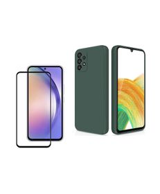 Silicone Phone Case & Screen Protector Combo For Samsung Galaxy A33-Teel | Shop Today. Get it ...