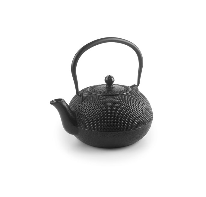 Ibili 1.8 Litre Black Cast Iron Teapot with Enameled Interior | Shop ...