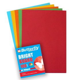 Butterfly Mixed A4 Bright Board - Pack Of 100 | Shop Today. Get it ...