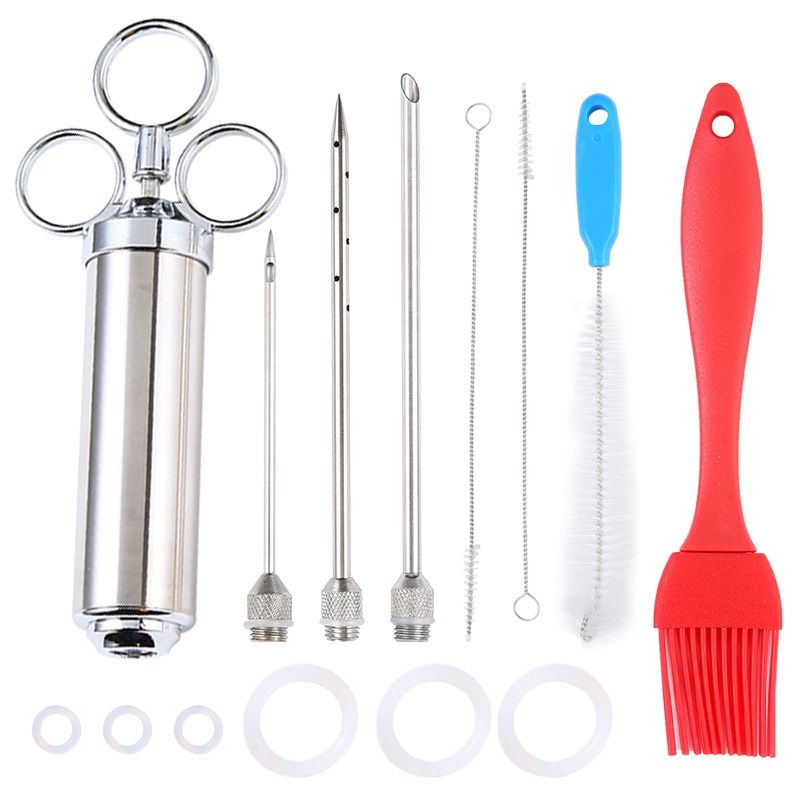 Stainless Steel Marinade and Basting Injector Set | Shop Today. Get it ...