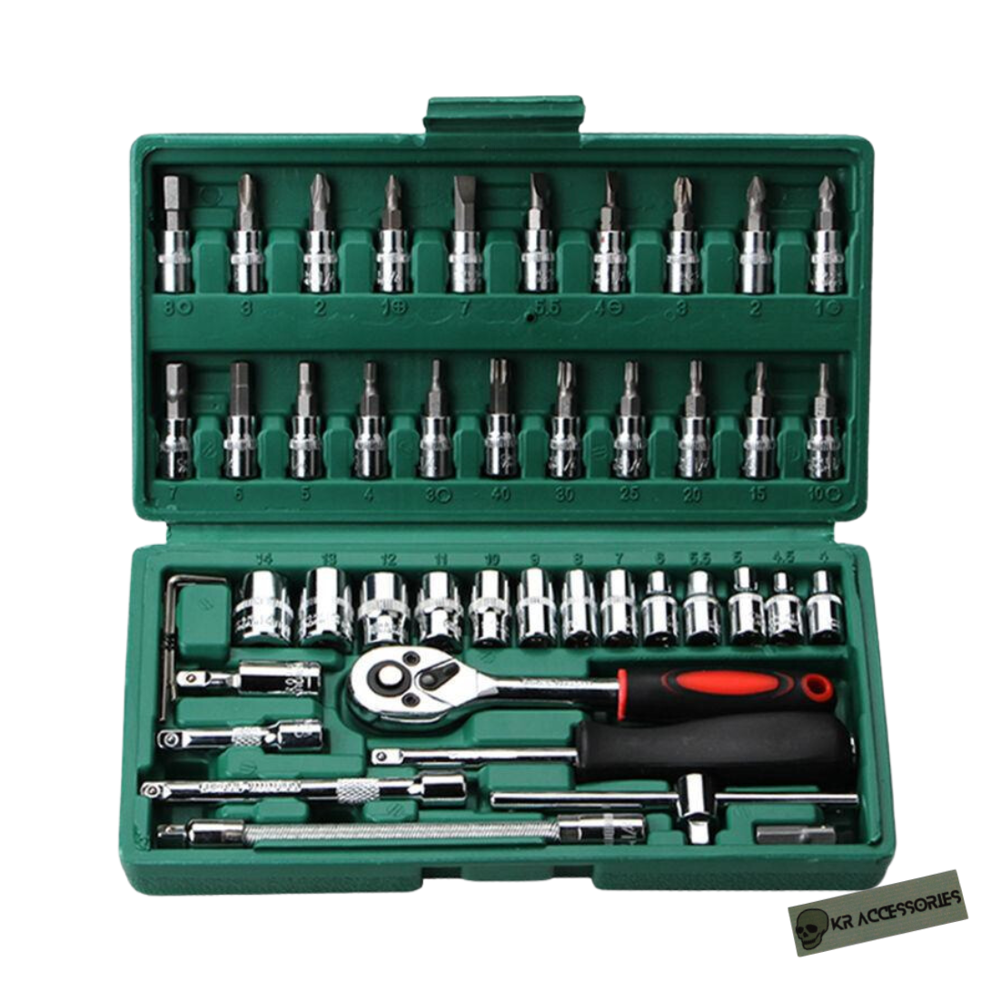 KR Toolkit Socket Set 1/4" (46-Piece) | Shop Today. Get it Tomorrow! | takealot.com