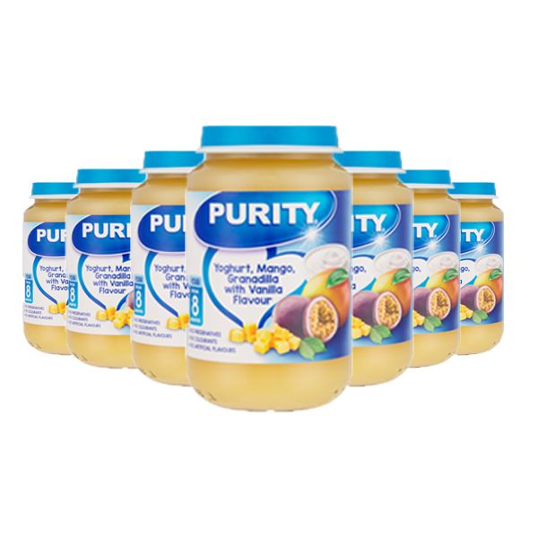 Purity Yoghurt, Mango, Granadilla With Vanilla Flavour Baby Food - 12 x ...
