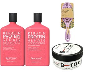 Beamarry Keratin Protein Set + Sarah Beauty B-Tox 150g + Bio Brush ...