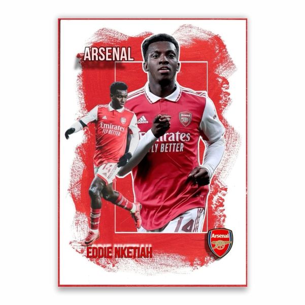 Eddie Nketiah Arsenal Poster - A1 | Shop Today. Get it Tomorrow ...