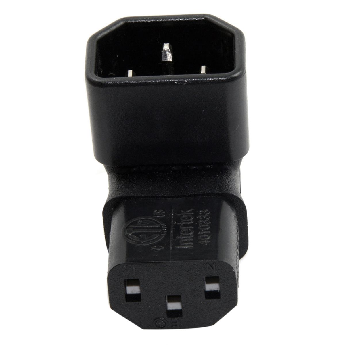 IEC Male C14 to Up Right Angle 90 Degree IEC Female C13 Adapter | Shop ...