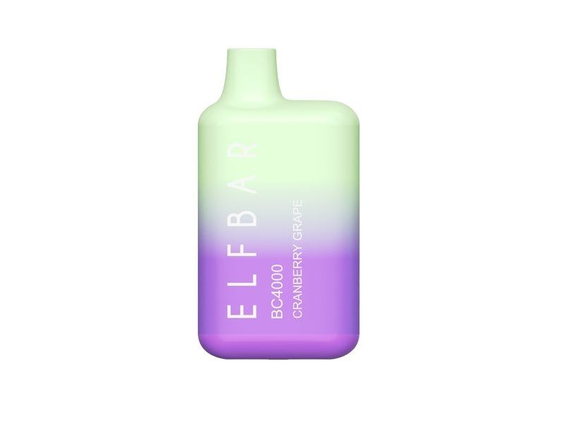 ELFBAR BC4000 Disposable Vape- Cranberry Grape Flavor | Buy Online in ...