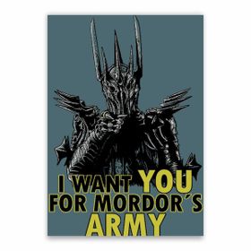 Sauron Mordor Propaganda - A1 Poster | Shop Today. Get it Tomorrow ...