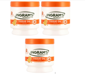Ingram's Tissue Oil Cream 300ml (3-Pack) - Deep Hydration & Skin ...