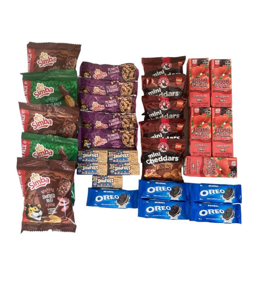 30 Items Chips Biscuits Chocolates juice Peanuts Snack Hamper | Shop ...