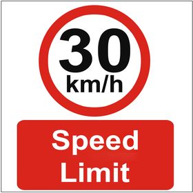 Speed limit Sign 30km/h (44cm x 44cm)-2 Pack | Shop Today. Get it ...